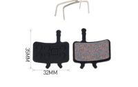 China 35x30.5mm Red Metal Brake Pad for Resin MTB Mountain Bike Disc Rotor Braking Pads for sale