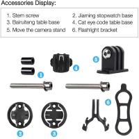 China Mobile Camera Bicycle Speedometer Stand with Bike Stem Mount and Flashlight Holder for sale