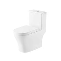China PP One Piece White Toilet 370x695x735mm P Trap Commode For Bathroom for sale