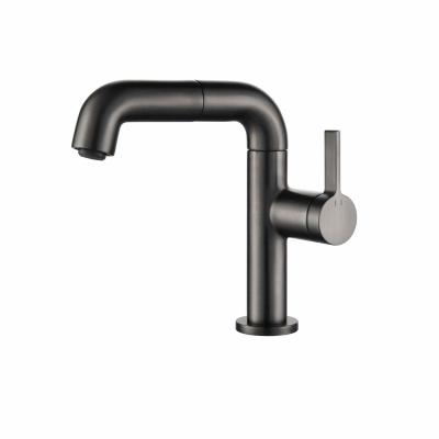 China Hot Cold Water Basin Mixer Faucet 183mm Brusher Rose Gold/Black Orin OR1192311 for sale