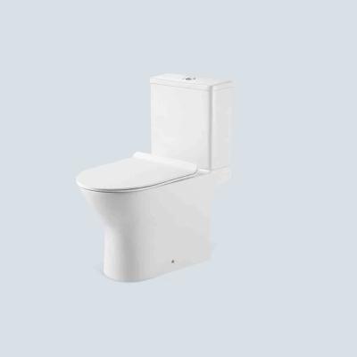 China Dual Flush Two Piece Water Closet 375x635x775mm S Trap Toilets Compact Orin OR8334 for sale