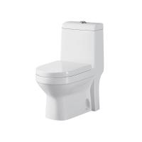 China Stain Resistant One Piece Toilets 370x700x800mm Ceramic Water Closet White For Bathroom for sale
