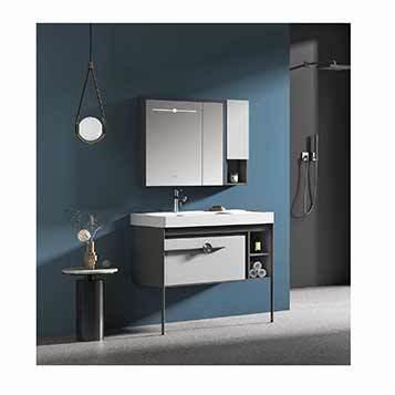 China Customized Modern Bathroom Cabinet Minimalist Solid Wood Bathroom Cainet Orin ORD6757C for sale
