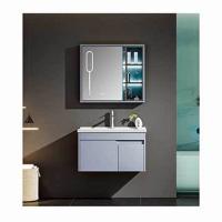 China Moisture Resistant Modern Bathroom Vanitys Customized Stainless Steel Bathroom Cabinet Durable for sale