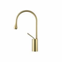 China Hot Cold Water Basin Mixer Faucet 138mm Brusher  Gold/Black Orin OR118818 for sale