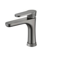China Gun Grey Modern Bathroom Faucet One Handle Water Mixer Faucet 187mm Orin ORMP238 for sale