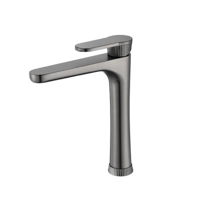 China Wear Resistant Basin Mixer Faucet 288mm Bathroom Basin Mixer Tap Gun Grey Orin ORMP345 for sale