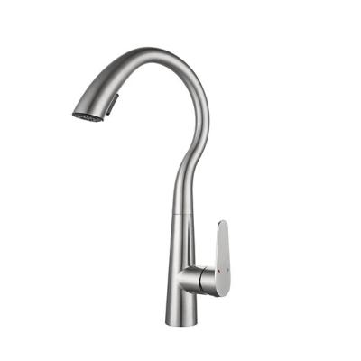 China 430mm Hot And Cold Water Mixers One Handle Chrome Kitchen Mixer Taps Modern Orin ORSS1555508 for sale