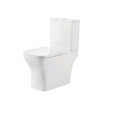 China Compact Double Piece Commode Rimless Washdown Toilet Universal 340x650x770mm Orin OR8352 for sale