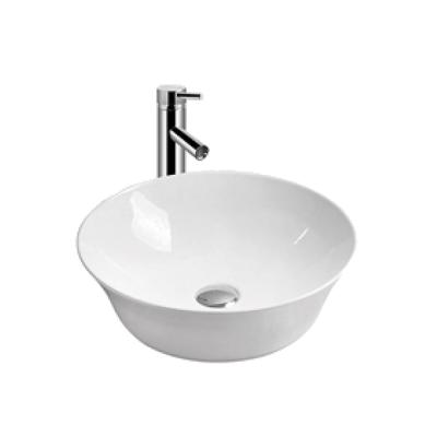 China Bathroom Round Vessel Sink Stain Resistant White Vessel Sink Modern Orin ORA361 For Bathroom for sale