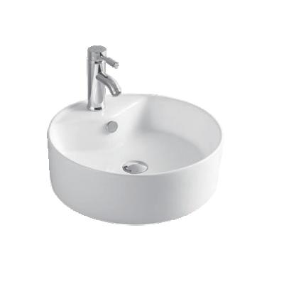 China Bathroom Round Vessel Sinks Small Ceramic Sink Scratch Resistant Orin OR8002 for sale