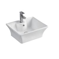 China Compact Ceramic Wash Basin Easy Clean Ceramic Rectangular Bathroom Sink OR8006 for sale