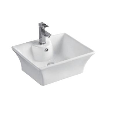 China Compact Ceramic Wash Basin Easy Clean Ceramic Rectangular Bathroom Sink OR8006 for sale