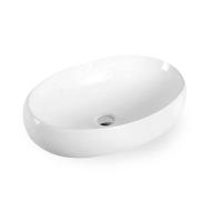 China Oval Ceramic Wash Basin Space Saving White Counter Top Sink Durable OR8192 for sale