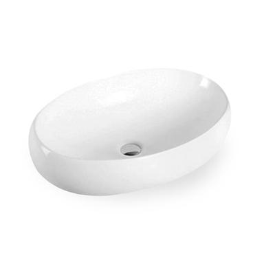 China Oval Ceramic Wash Basin Space Saving White Counter Top Sink Durable OR8192 for sale