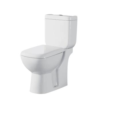 China White Two Piece Toilets Easy Cleaning Washdown Toilet Bowl 370x650x795mm Orin ORE6003 for sale