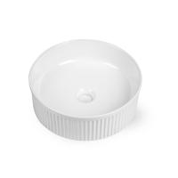 China Easy Clean Ceramic Round Wash Basin Stain Resistant Bathroom Wash Basin Sink White Orin OR8413 for sale