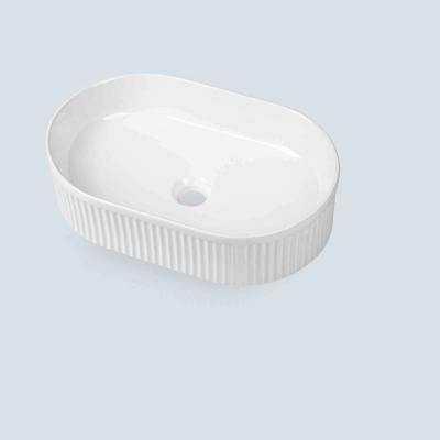 China Ceramic Bathroom Sanitary Wares Oval Basin With No Overflow Orin OR8414 for sale