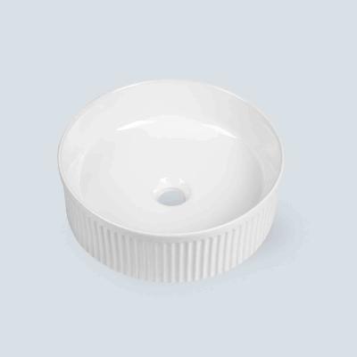 China Easy Clean Round Ceramic Wash Basin White Basin Without Overflow Orin OR8413 for sale