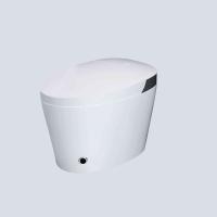 China Remote Control Siphonic Toilets Automatic Flip Modern Smart Toilet White With Flush Seat Heating for sale