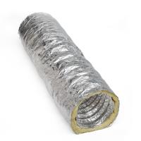 China Aluminum Foil And Fiberglass Insulation insulated ducting For AC Insulated Duct Systems for sale