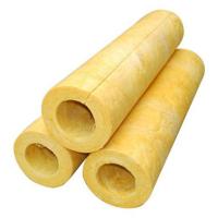 China Industrial Hot Steam Pipeline Insulation Fireproof Glass Wool Pipe / Tube Insulation for sale