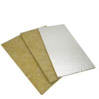 China Fireproof Waterproof Aluminum Foil Rockwool Board for Thermal Insulation and Soundproofing for sale