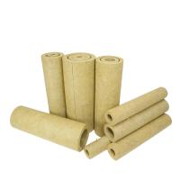 China FANRYN Rock Wool Pipe - Non-combustible Class A1 Mineral Wool Pipe with 0.035 W/m·K Thermal Conductivity and -270°C to 700°C Temperature Resistance for sale
