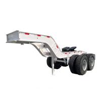 China Multi Funtion flatbed semi trailer  75 Ton Trailer Hydraulic Low Bed Trailer for sale