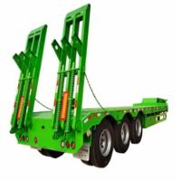 China SINOTRUK HOWO 20 40FT 3Axle 50Ton Heavy Flat Bed Semi Trailer Adopt High Strength Steel Materia For Container Transport for sale