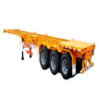 China HOWO 20 40 FT Skeletal Container Chassis Semi Trailer 50ton High Load Capacity Sliding Skeleton Semi Trailer for sale