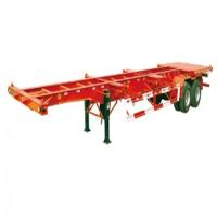 China SINOTRUK HOWO 3 4 Axles 20 40 FT Skeleton Semi Trailer With Container Lock  High Strength Steel For Excavator Transport for sale