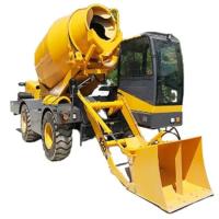 China Mobile Cement Concrete Mixer Truck With Pump Small Mini Engine Roller 2.6 Cubic Meter Articulated For Construction for sale