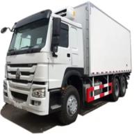 China Small  HOWO 4x2 3-8Ton Left  Hand Drive Refrigerator LorryTruck  For Transport Frozen Meet Chicken Fish Vegetables for sale