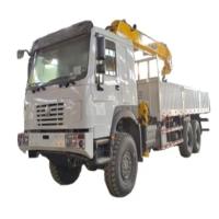 China SINOTRUK HOWO 6 ton 4x2 Euro2 Emission Mini Truck Mounted Crane Small Lorry Truck With Folding Boom Arm Crane for sale