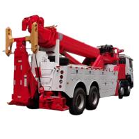 China SINOTRUK HOWO Wrecker Truck 12 Wheeler 50T 60T 400HP Rotary Road Rescue Truck for sale