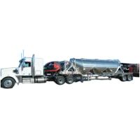 China 3 Axle V Type Aluminum Alloy Bulk Cement Semi Trailer 30,000liters For Bulk Cement Transportation for sale
