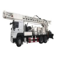 China SINOTRUK 400m Depth 6×4 Truck Mounted Drilling Rig Special Vehicles Hydraulic Pneumatic Rock Water Well Drilling Rig for sale