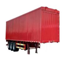 China High Security 2 3 Axle 30Ton 40T Cargo Semi Trailer With Closed Type Aluminum Alloy Cargo Box For Transport  Goods for sale