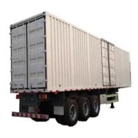 China High Security 2 3 Axle 30Ton 40T Cargo Semi Trailer With Closed Type Aluminum Alloy Cargo Box For Transport  Goods for sale