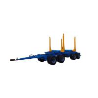 China 4 Alxes 2 Alxe Full Trailers Logging Truck Log Trailer Log Loader Timber Trailer for sale