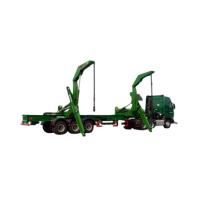 China SINOTRUCK HOWO TX Truck Mounted Crane 3 Axle 20FT 40FT Container XCMG Side Lifter Self Loader Crane Truck Trailer for sale