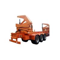 China Sinotruk Howo 8x4 Truck 37 Ton Side Lifter Side Loader Container Trailer Lift Truck Trailer skeleton Semi trailer for sale