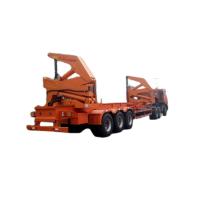 China Sinotruk Howo 8x4 Truck 37 Ton Side Lifter Side Loader Container Trailer Lift Truck Trailer skeleton Semi trailer for sale