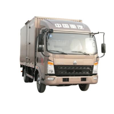 China SINOTRUK HOWO Lorry Truck 4X2 8Tons LHD 120HP Van Truck Logistics Transportation for sale