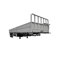 China Cargo Semi Trailer 13 Ton 3 Axle Mechanical Suspension Semi Trailer With Side Wall for sale