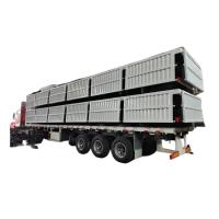 China Cargo Semi Trailer12 Wheels 3 Axle Dropside Fence Cargo Semi Trailer With 600mm Side Wall for sale