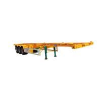 China 40 Feet shipping container Skeleton Semi Trailer Fuwa Axle container chassis truck Semi trailer for sale