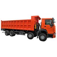 China SINOTRUK HOWO 8*4 12 Tires Cummins Engine Dump Truck For Mine To Tanzania for sale