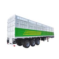 China 4 Axle Load 40 Tons Shipping Fence Semi Trailer Mechanical Suspension for sale